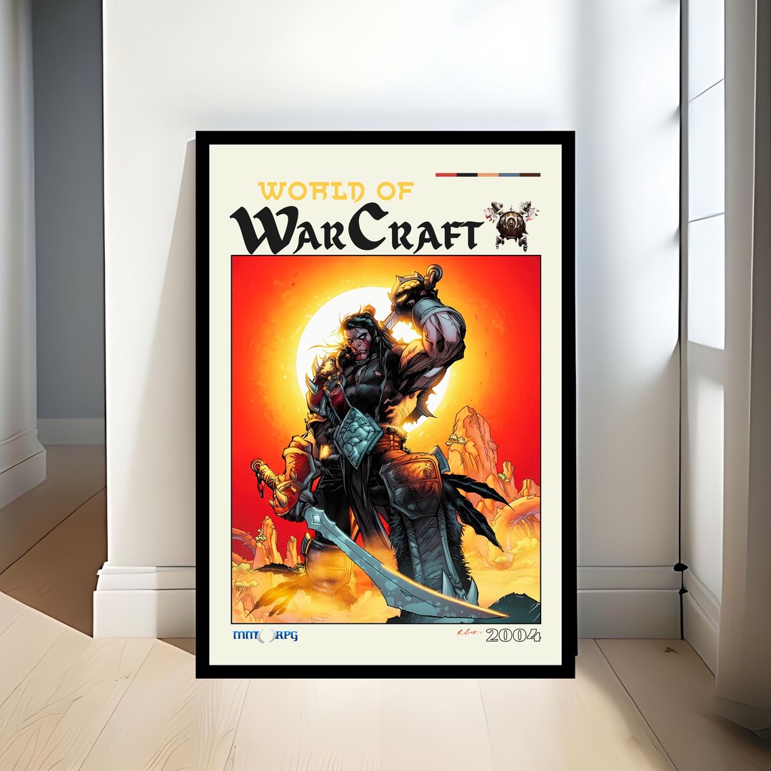 World of Warcraft Poster-gaming Print-game Room Wall Decor-game Theme ...