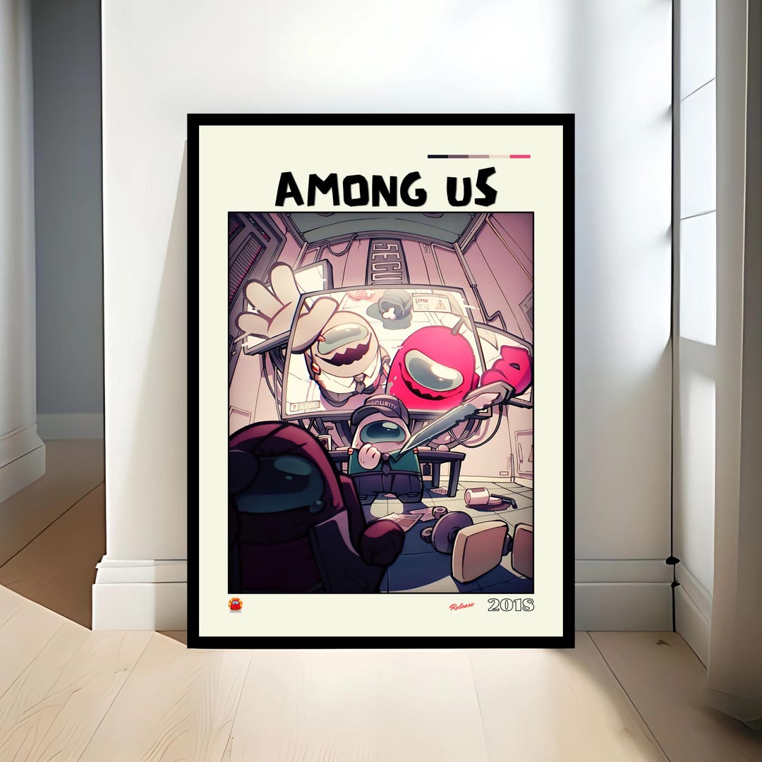 Among Us Poster-gaming Print-game Room Wall Decor-game Theme Printed ...