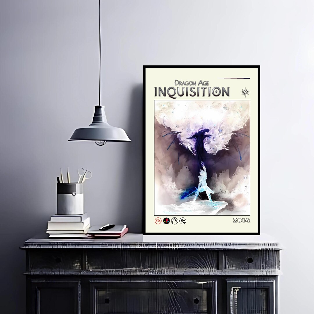 Dragon Age Inquisition Digital Poster Classic Video Game Poster Gaming ...