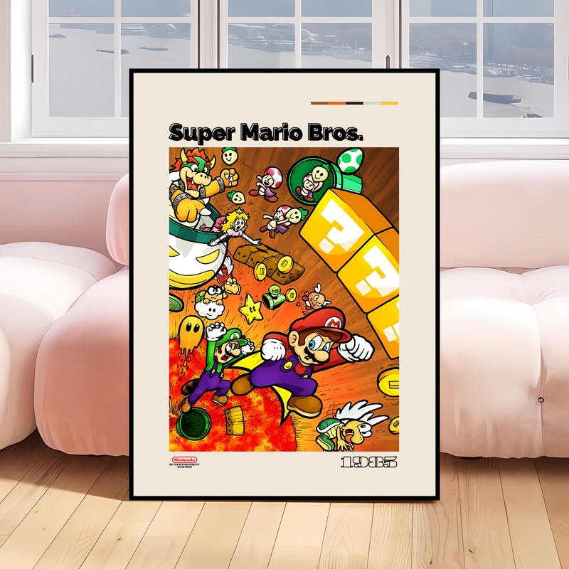 Super Mario Print - Etsy