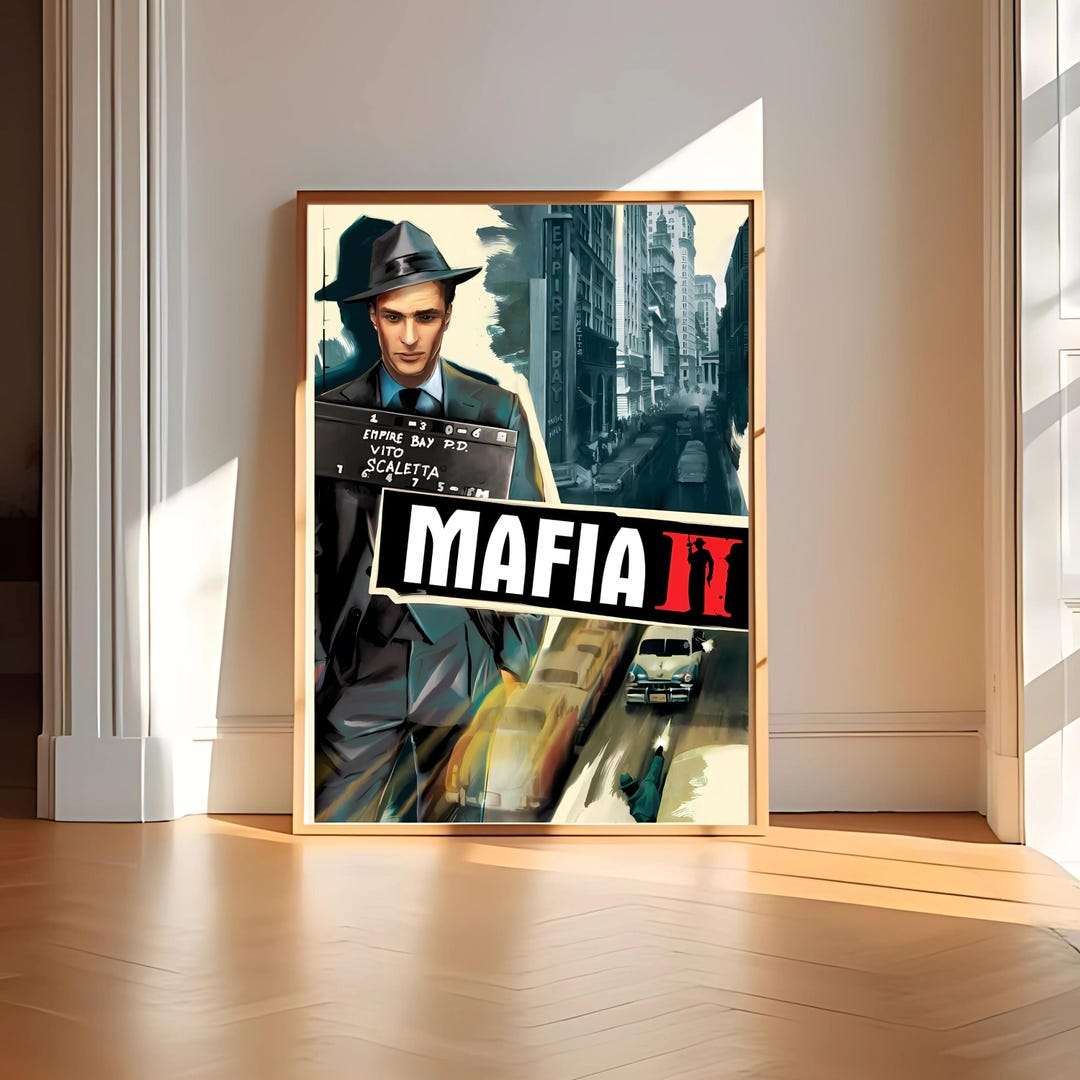 Mafia 2 Digital Poster-gaming Print-game Room Wall Decor-game Theme ...
