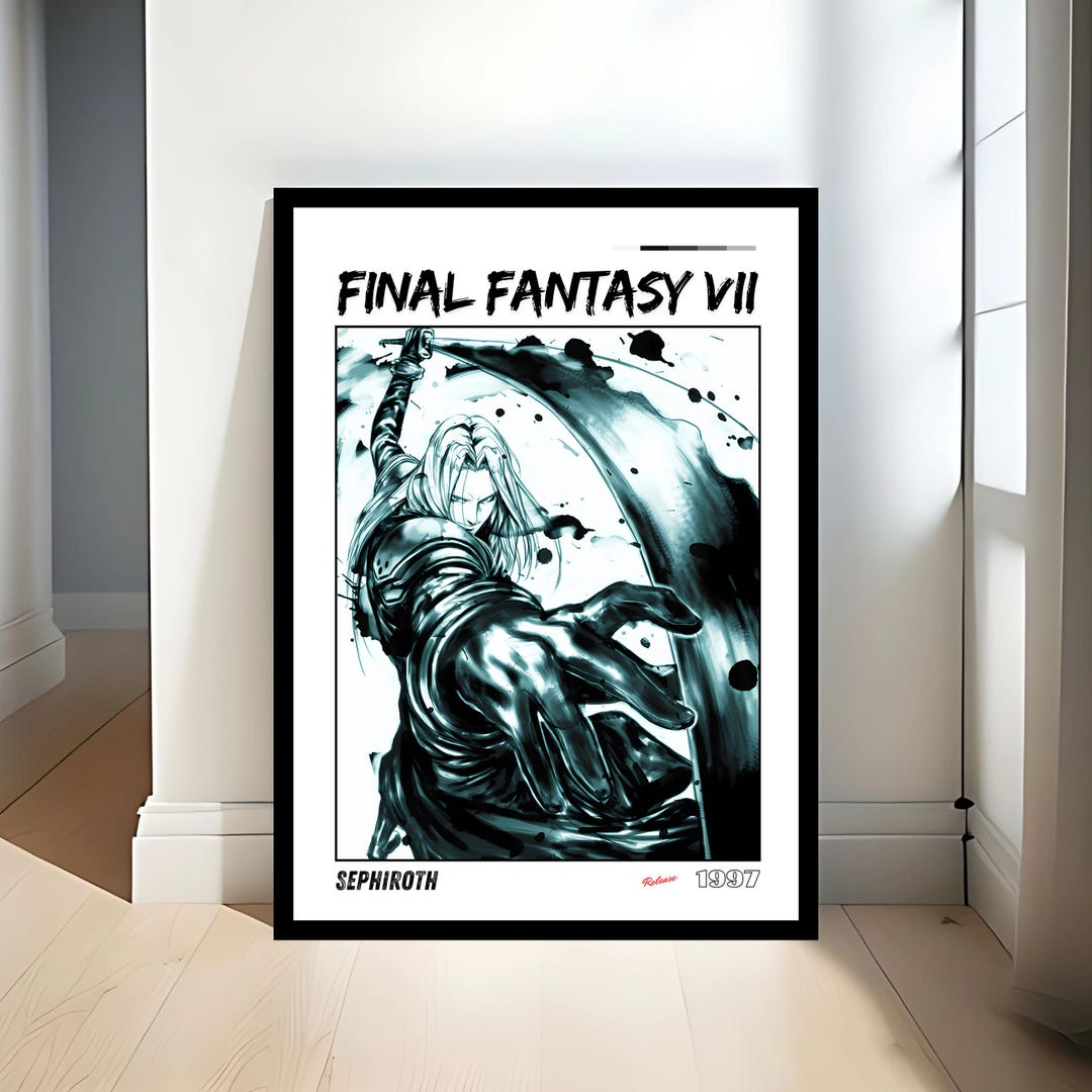 Final Fantasy VII Game Poster-gaming Print-game Room Wall Decor-game ...