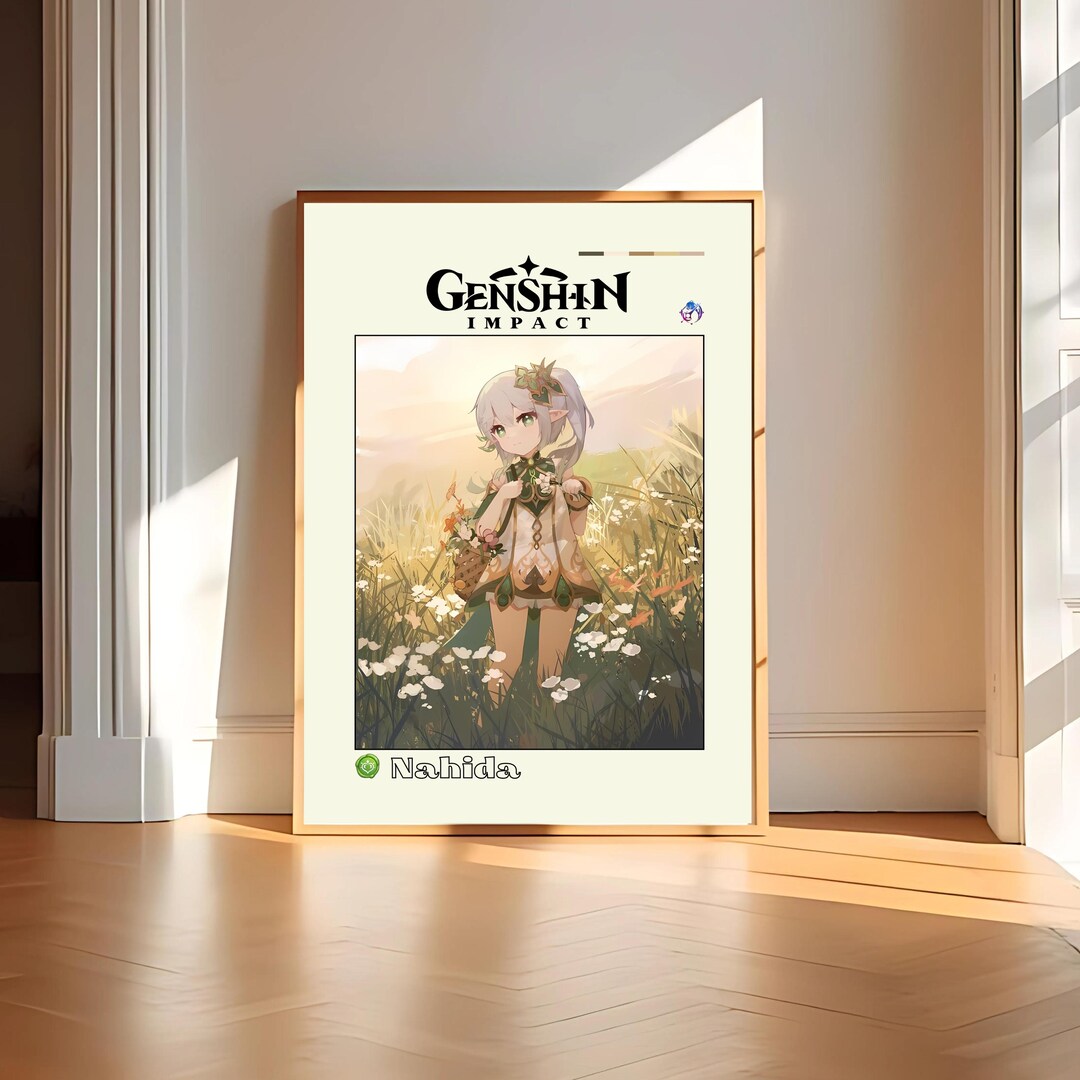 Genshin Impact Poster-nahida Print-gaming Poster-game Room Wall Decor ...