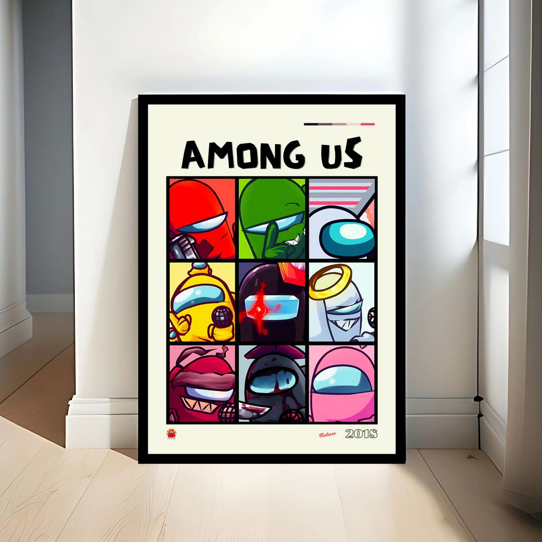 Among Us Game Poster-gaming Print-game Room Wall Decor-game Theme ...