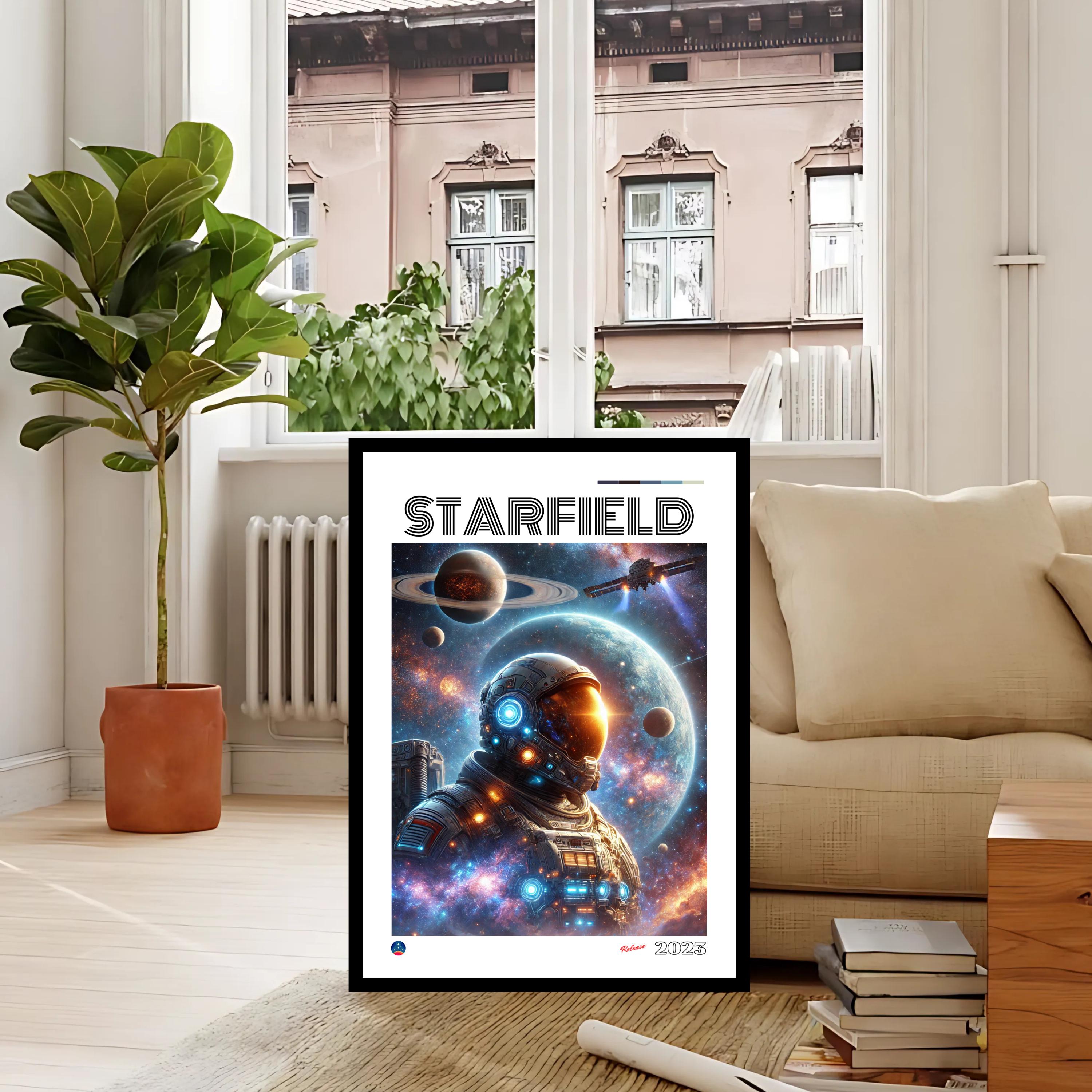 Starfield Digital Poster-gaming Print-game Room Wall Decor-game Theme ...