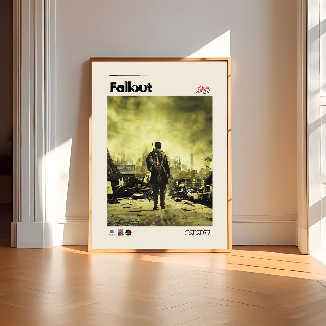 Fallout Digital Poster Gaming Artwork Fallout Wall Art Video Game Wall ...