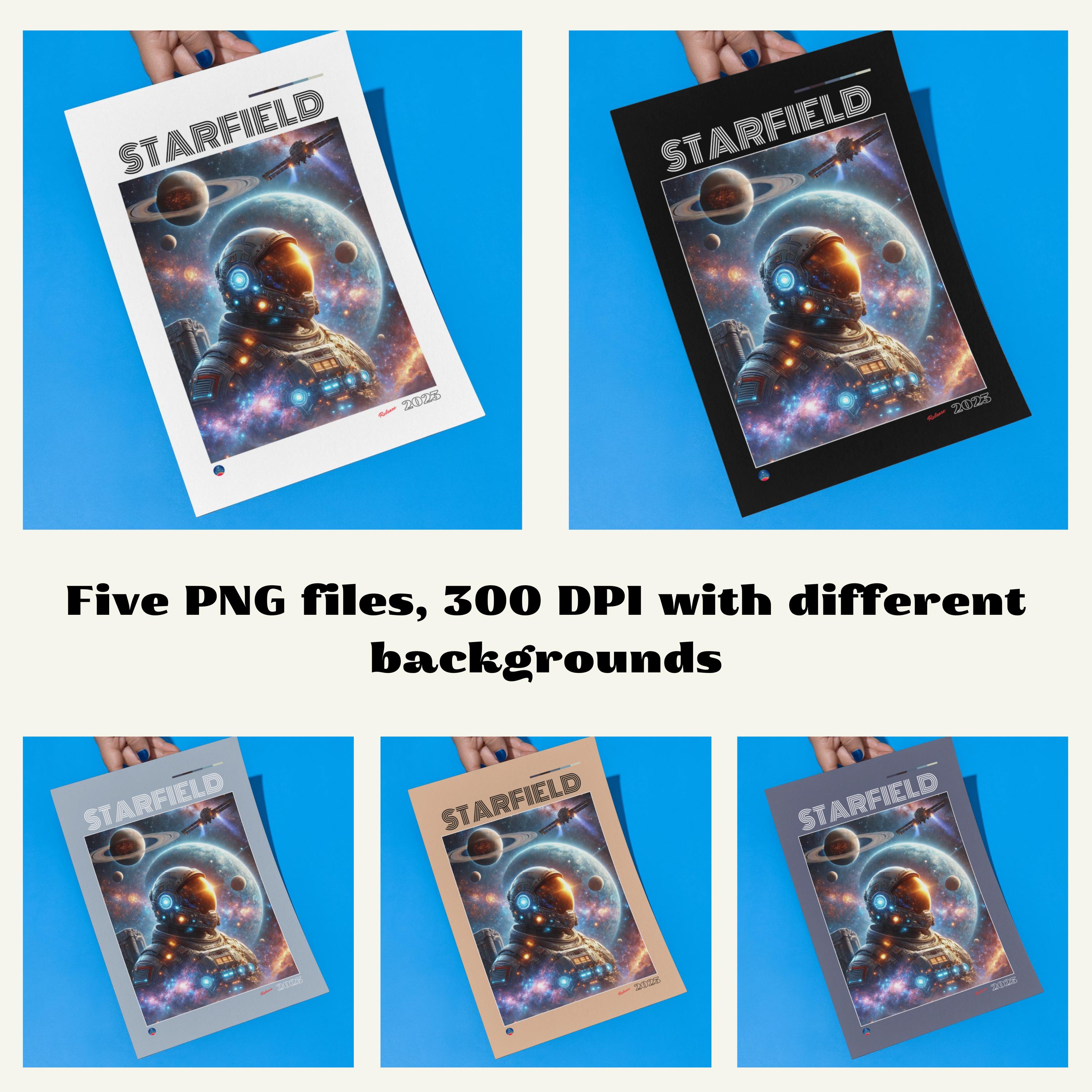 Starfield Digital Poster-gaming Print-game Room Wall Decor-game Theme ...