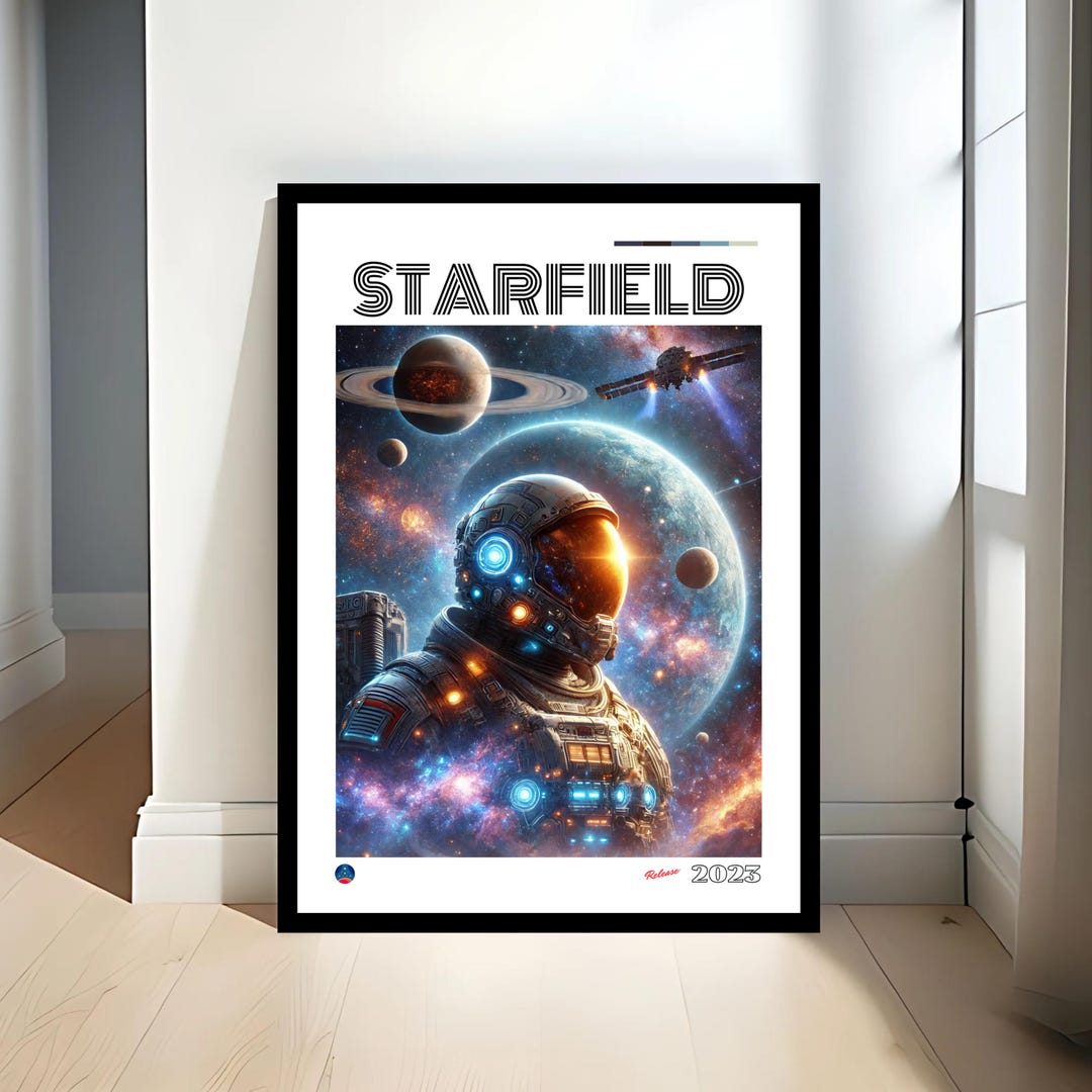 Starfield Digital Poster-gaming Print-game Room Wall Decor-game Theme ...
