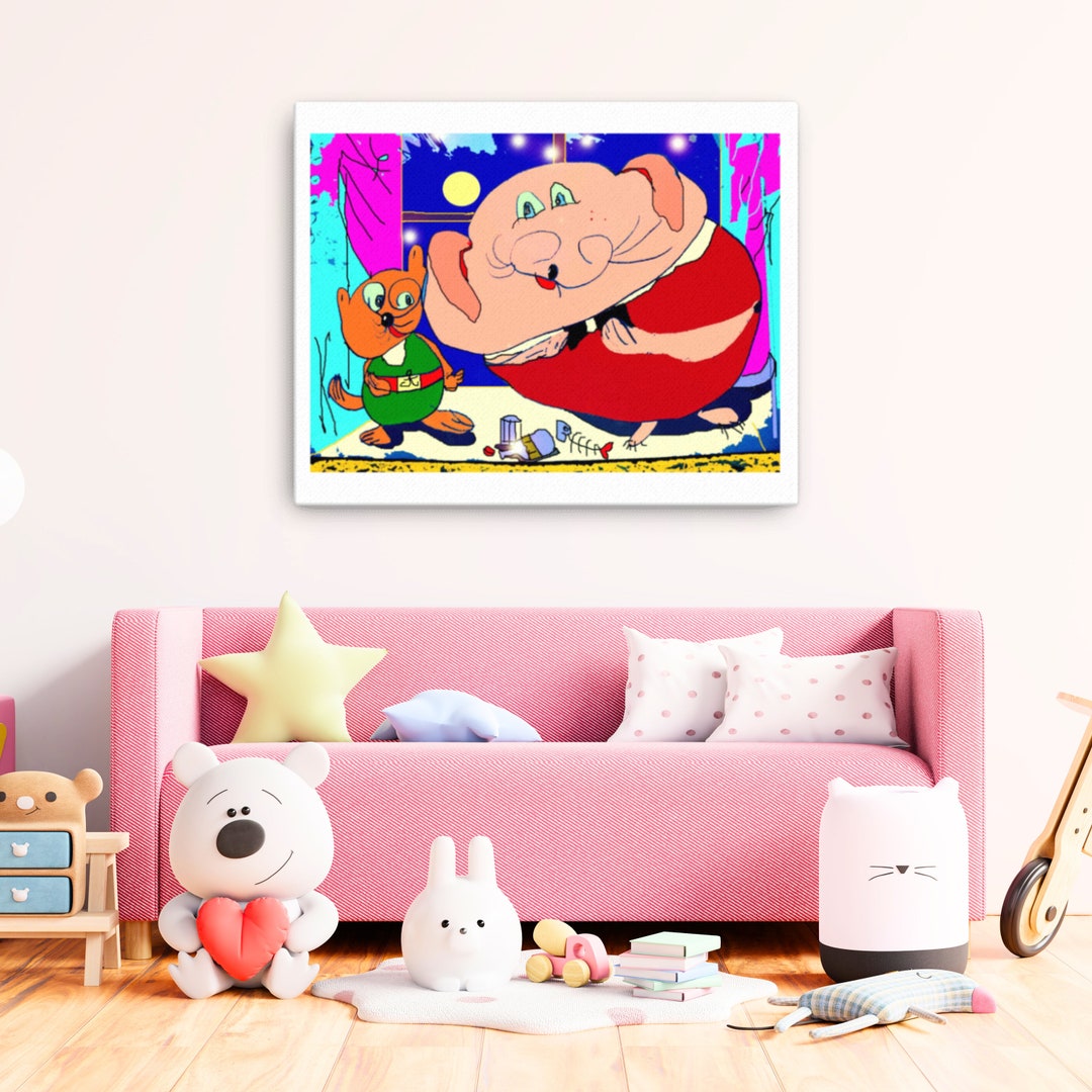 Naive Art Primitive Child Art Enhanced by Professional Artist Unique ...