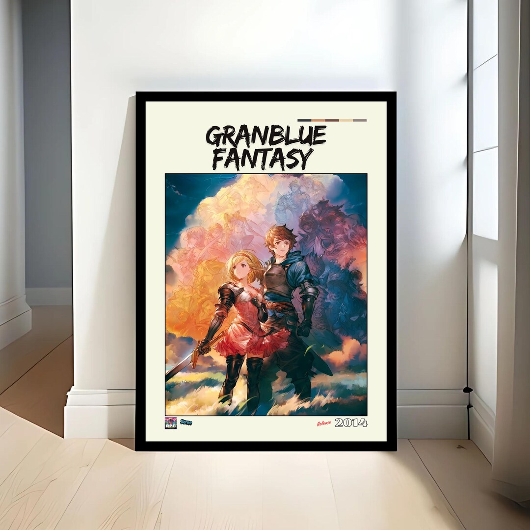 Granblue Fantasy Poster-gaming Print-game Room Wall Decor-game Theme ...