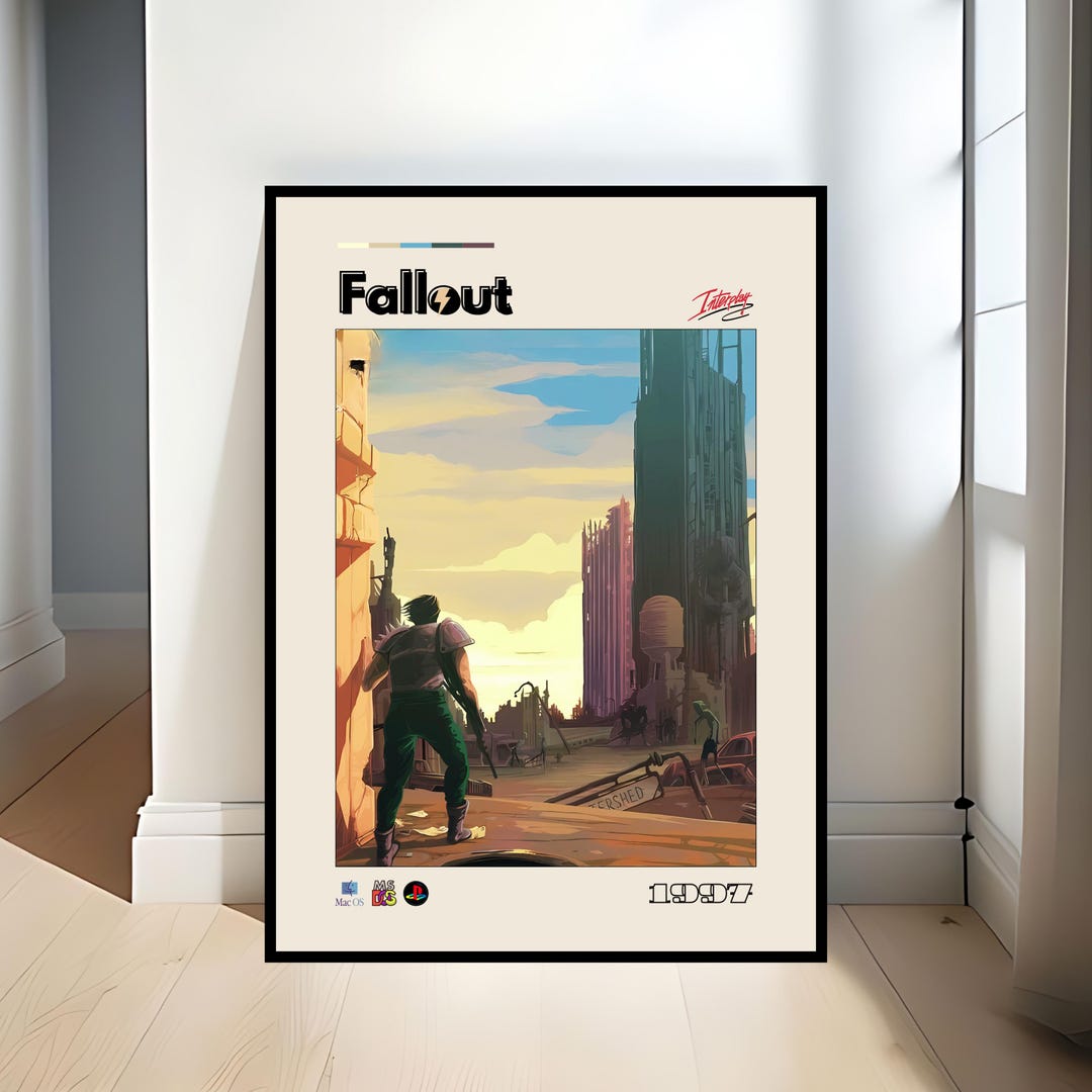 Fallout Poster Video Game Art Print Gaming Decor Game Room Wall Art ...
