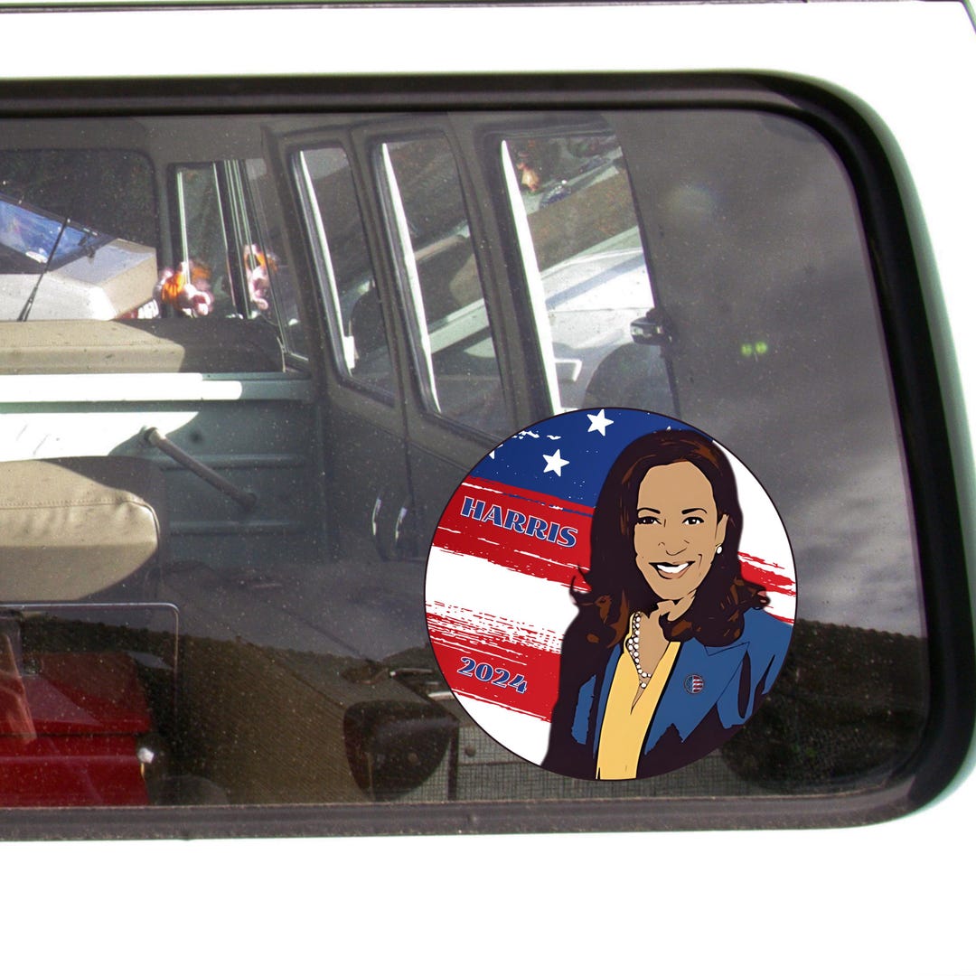 Kamala Harris 2024 Sticker US Presidential Election Bumper Sticker ...