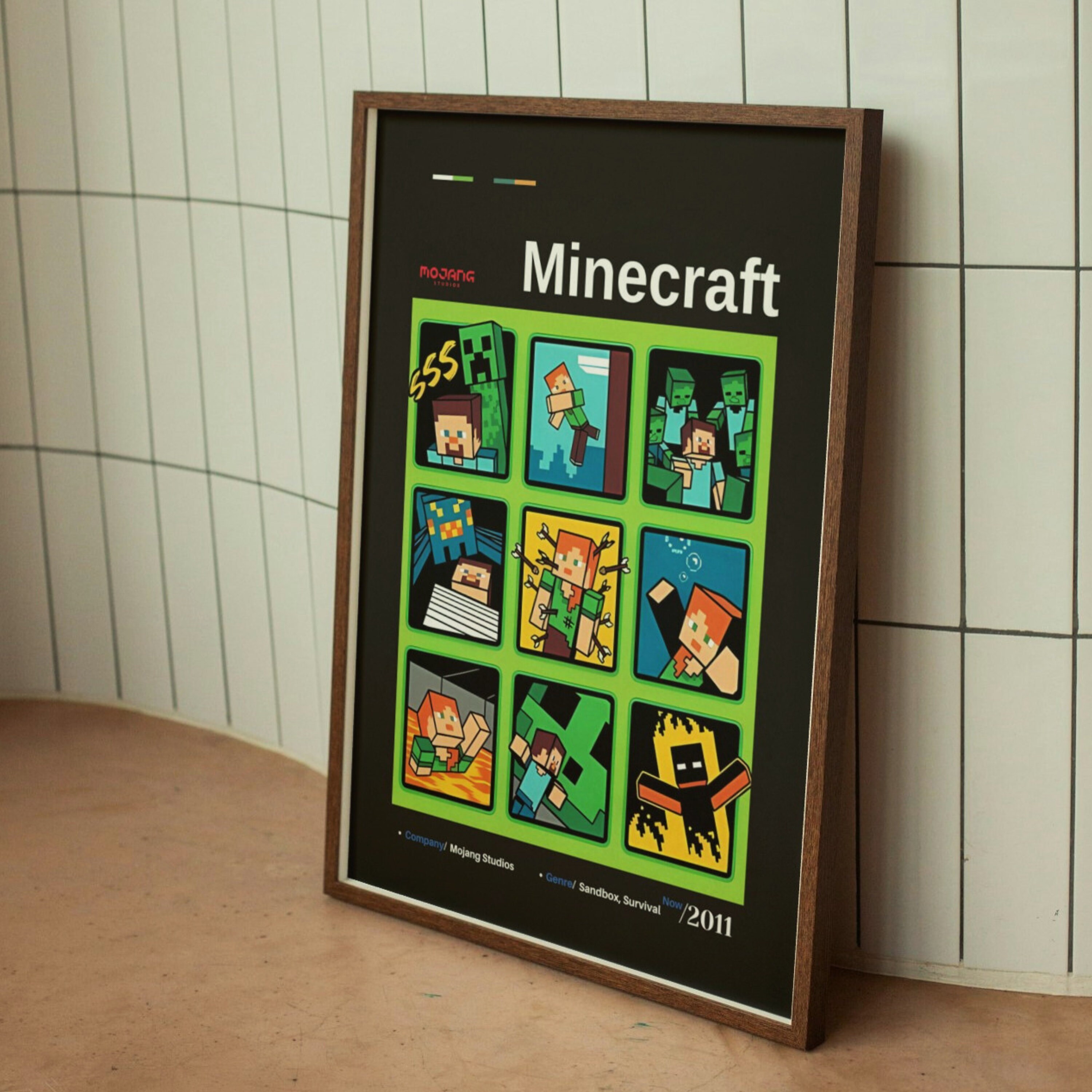 Minecraft Poster-minecraft Png-gaming Wall Art-game Room Wall Decor ...