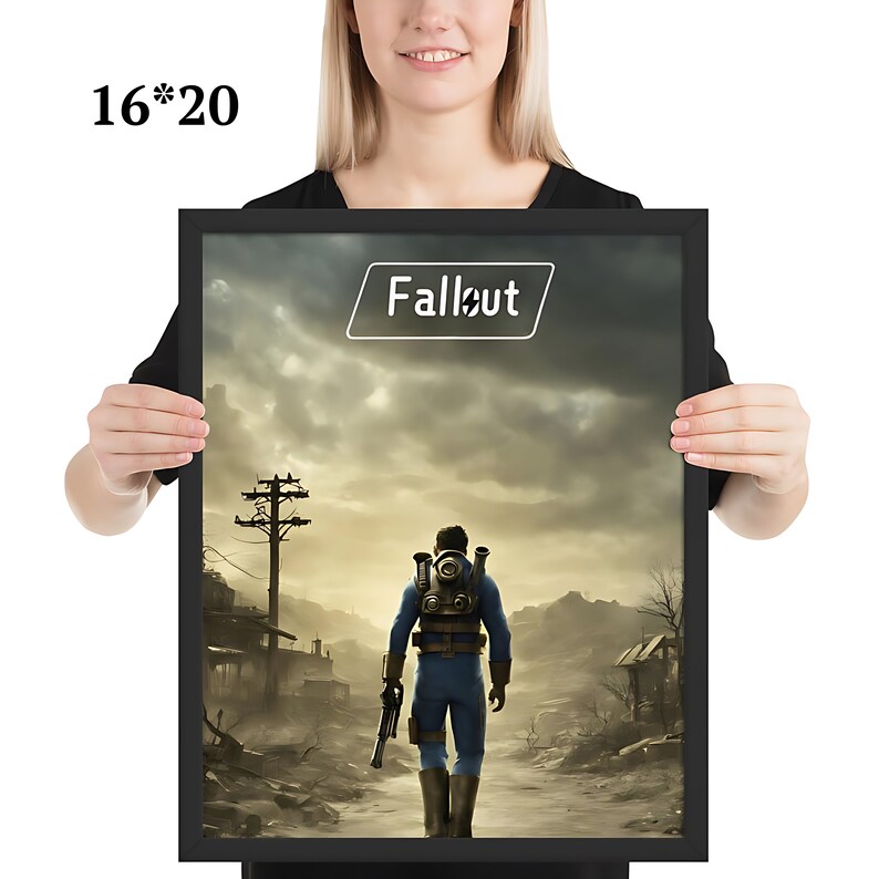 Fallout Poster Wall Print for Fallout Fans Gift for a Gamer Wall Decor ...