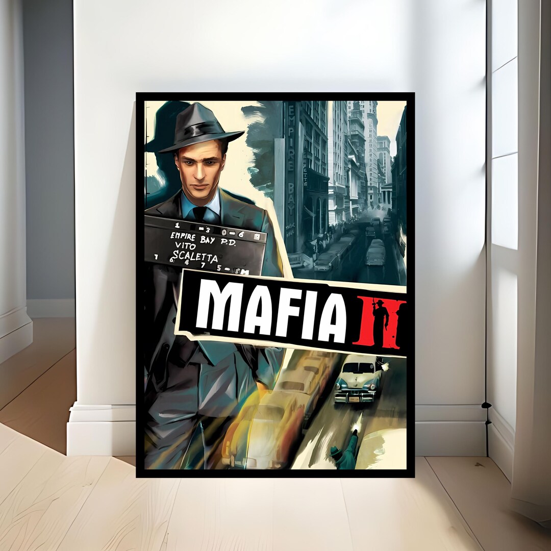 Mafia 2 Poster-gaming Print-game Room Wall Decor-game Theme Printed ...