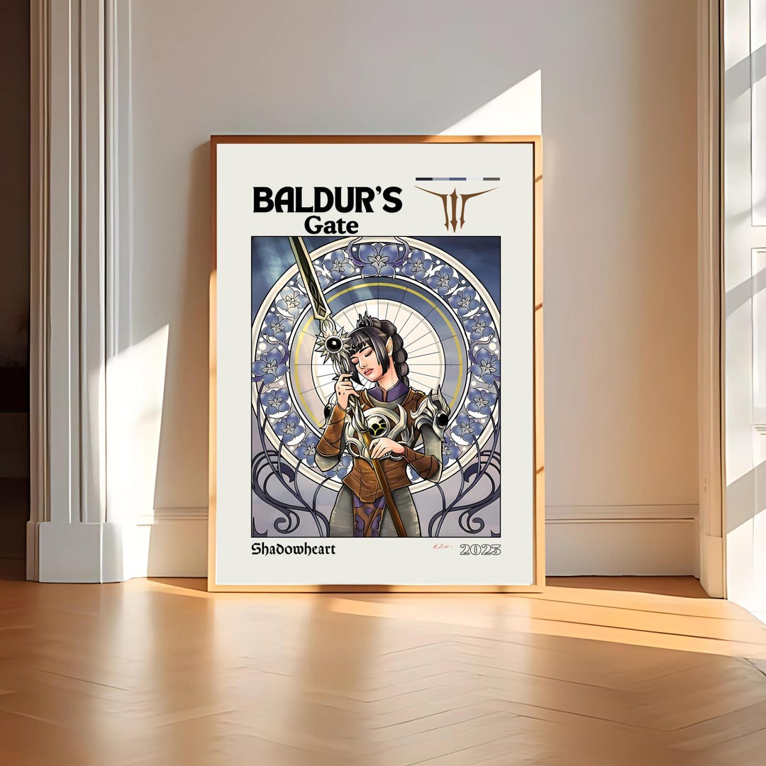 Baldur's Gate 3 Shadowheart Poster Gaming Print Game Room Wall Decor ...