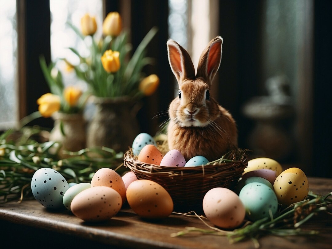 Digital Easter Printable Paintings, Wall Aet, Spring Time, Wall Decor ...