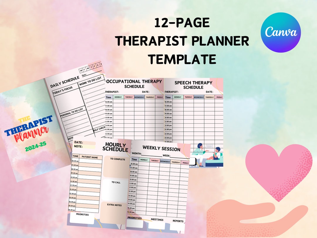 Undateddigital Therapist Planner | Digital Therapist Planner 2024 ...
