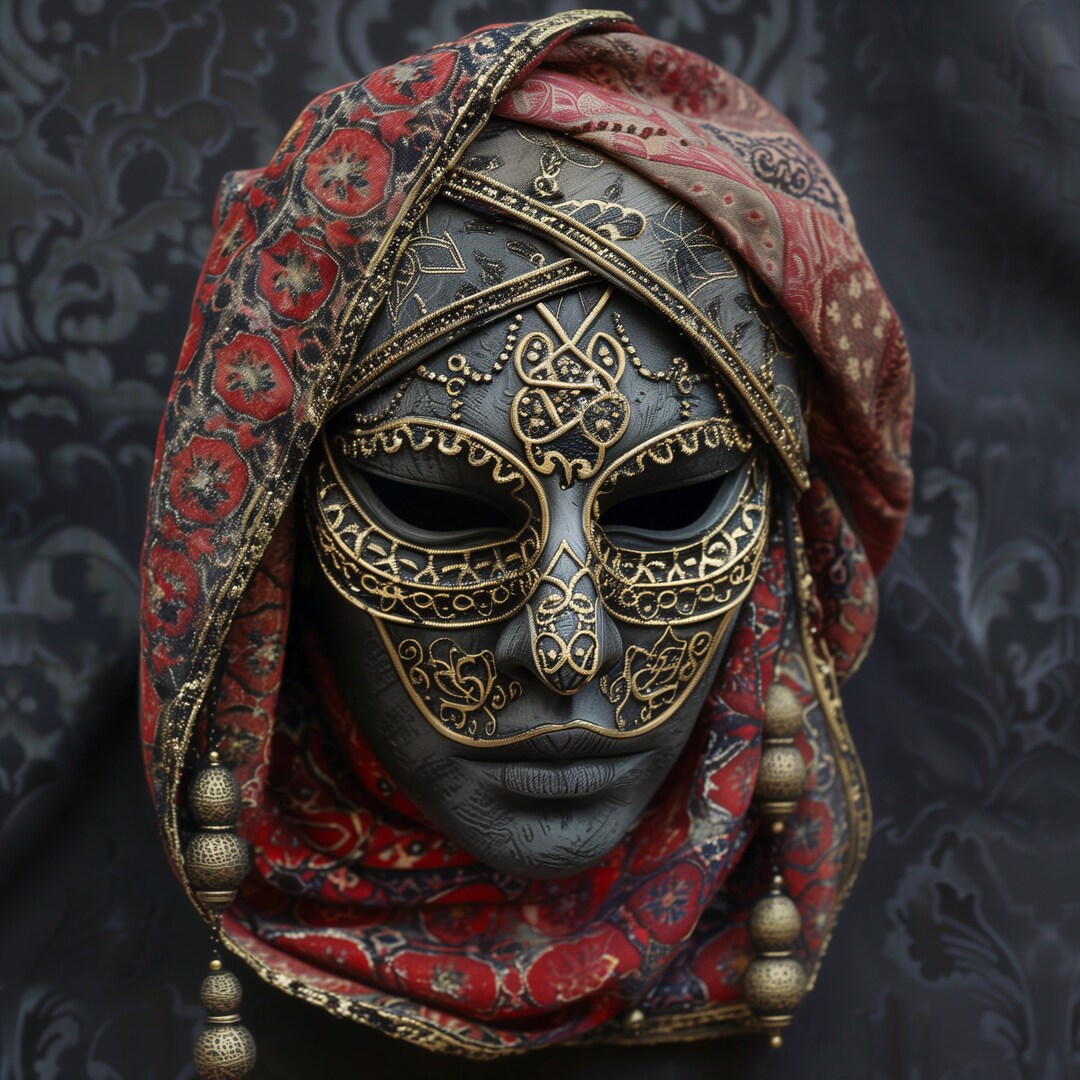 Cultural Mask Wall Art, Mid Century Wall Art, Traditional Art ...