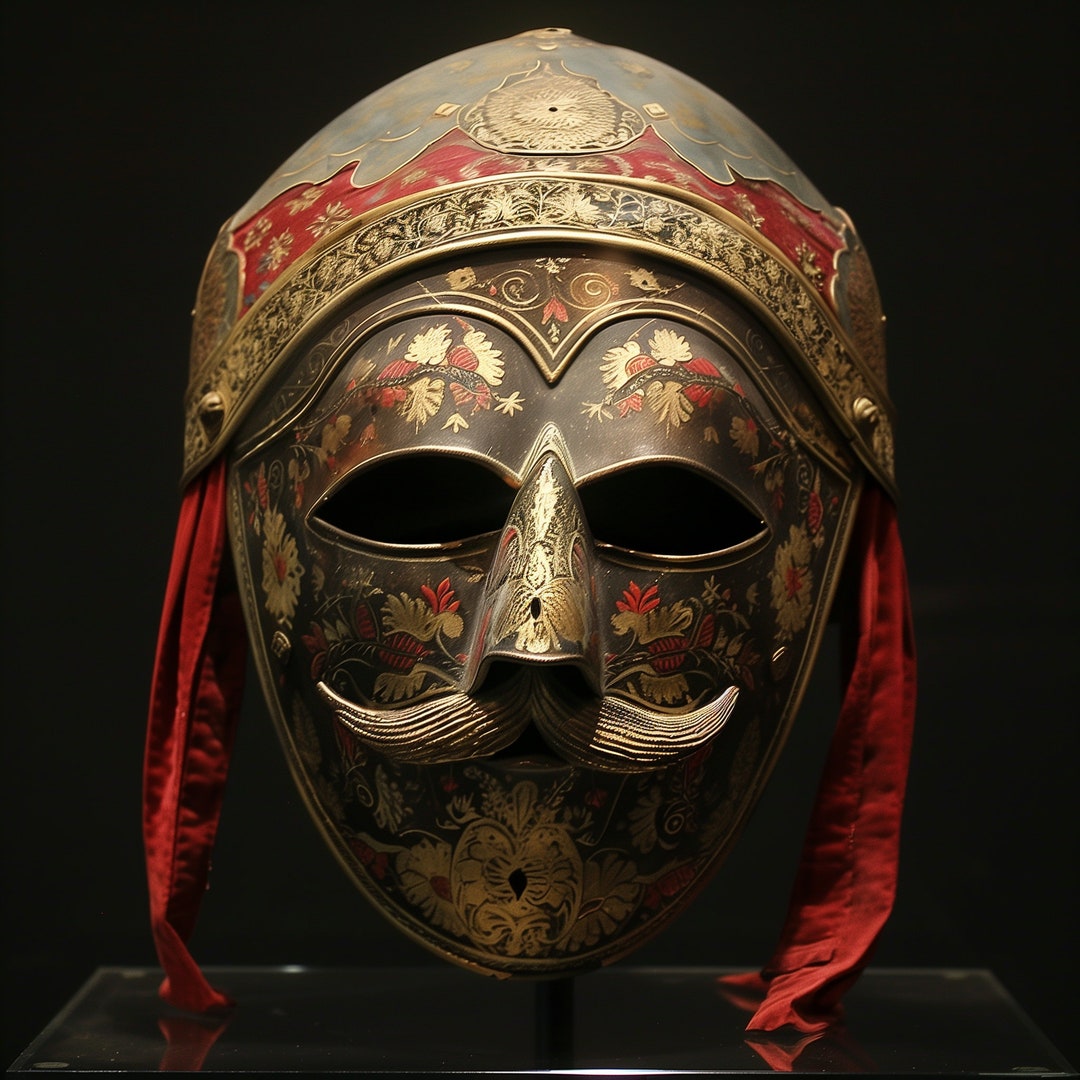 Ottoman Face Mask Wall Art, Aesthetic Room Decor, Turkish Wall Art ...