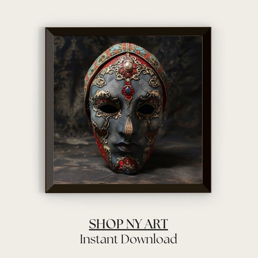 Ottoman Empire Art, Printable Wall Art, Wall Hanging Decor, Masquerade ...