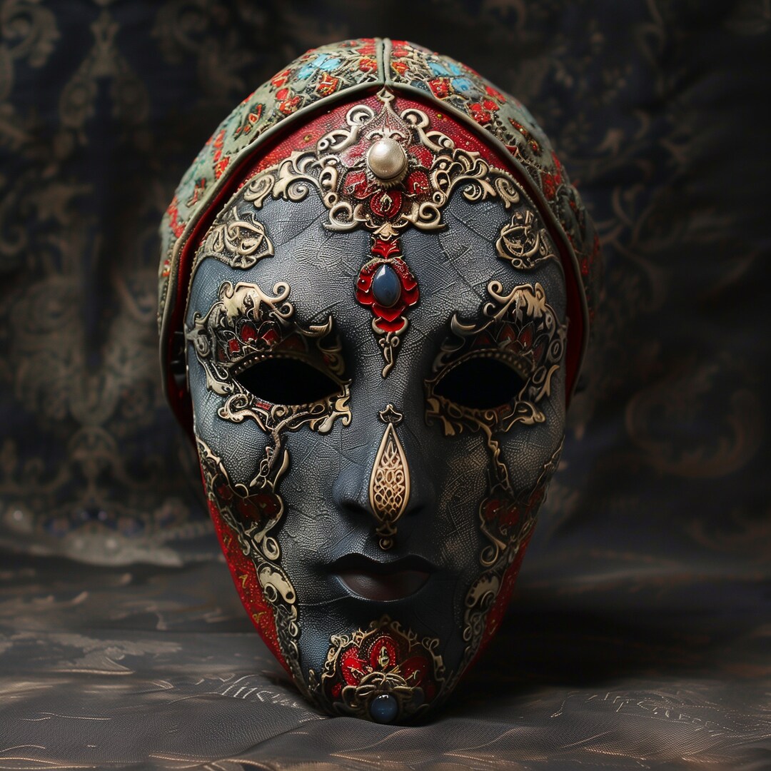 Ottoman Empire Art, Masquerade Mask Printable Wall Art, Digital Turkish ...