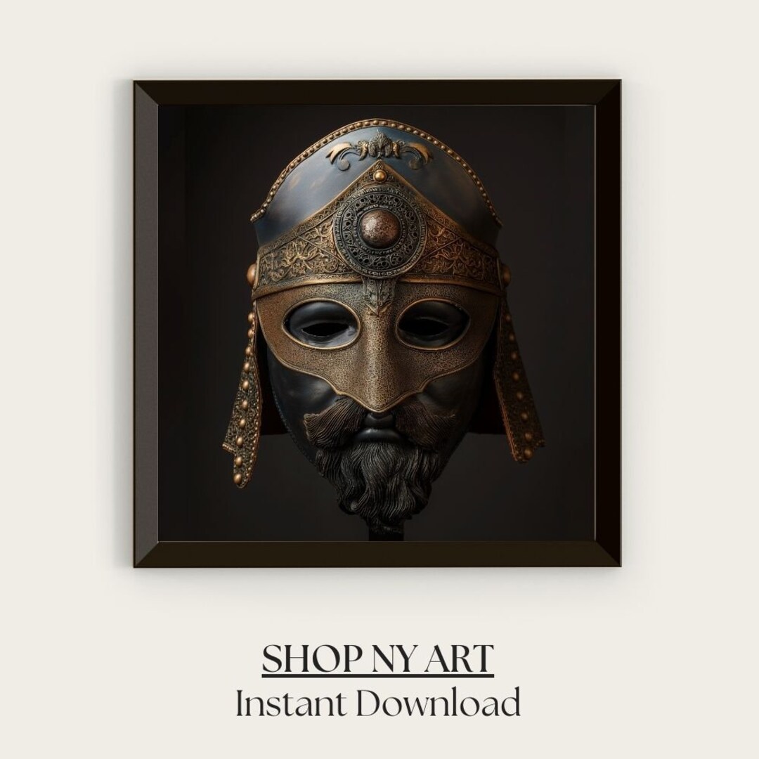 Man Mask Art, Decorative Wall Art, Masquerade Mask Art, Living Room ...