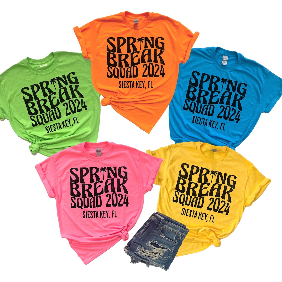 Custom Spring Break Shirt, Personalized Destination Tee, Spring Break ...