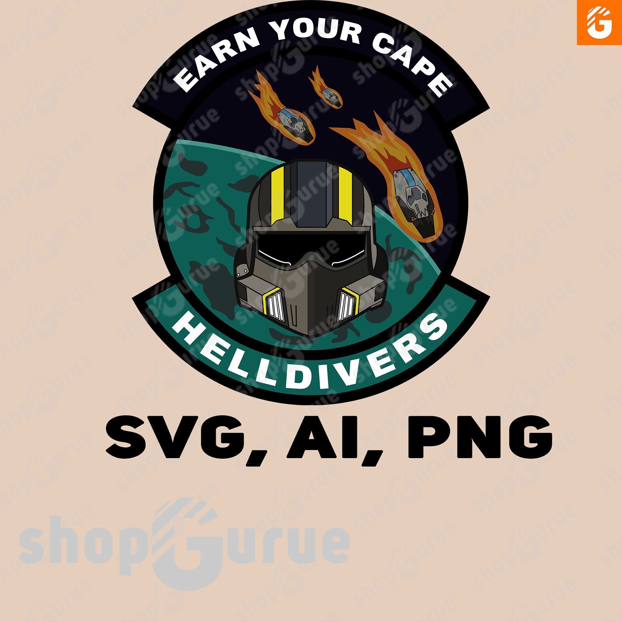 Helldivers Patch - "earn Your Cape" - Etsy