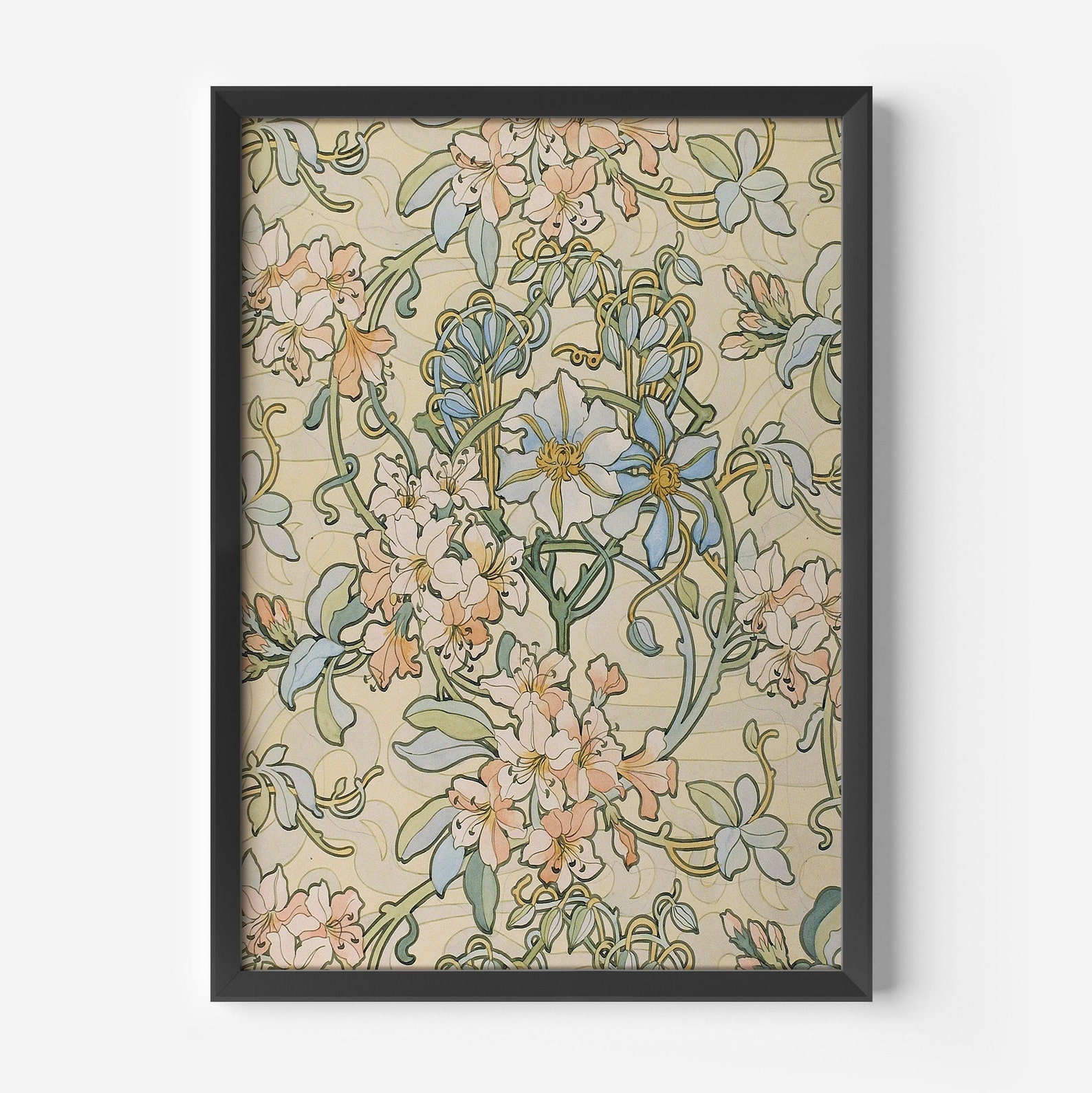 William Morris Print - Art Nouveau Print - Art Nouveau Wall Art - Art ...