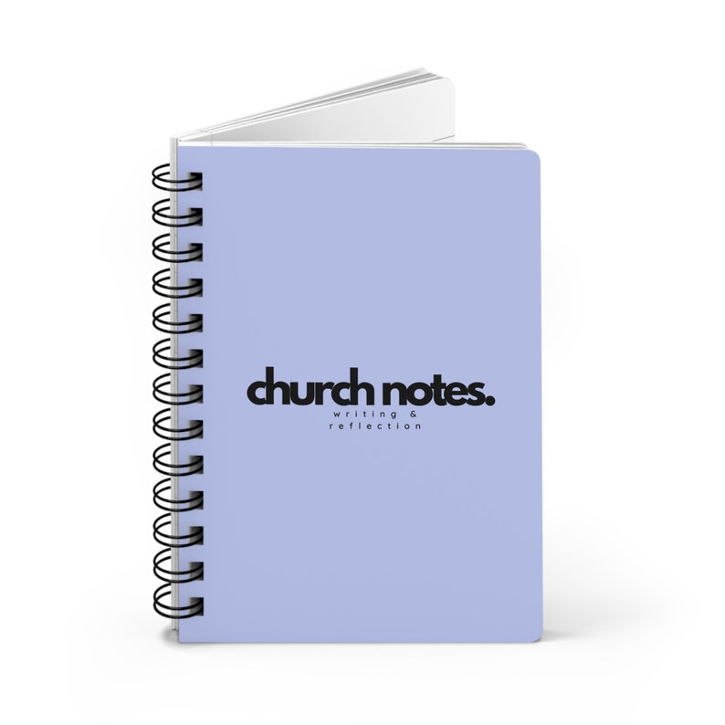 Spiral Church Notes Journal, Minimalist Sermon Notebook, Gifts for ...