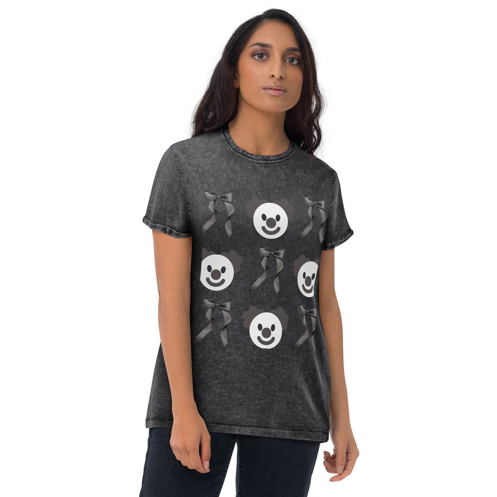 Coquette Bow Shirt, Clown Bow Shirt, Clowncore Shirt, Retro Trendy ...