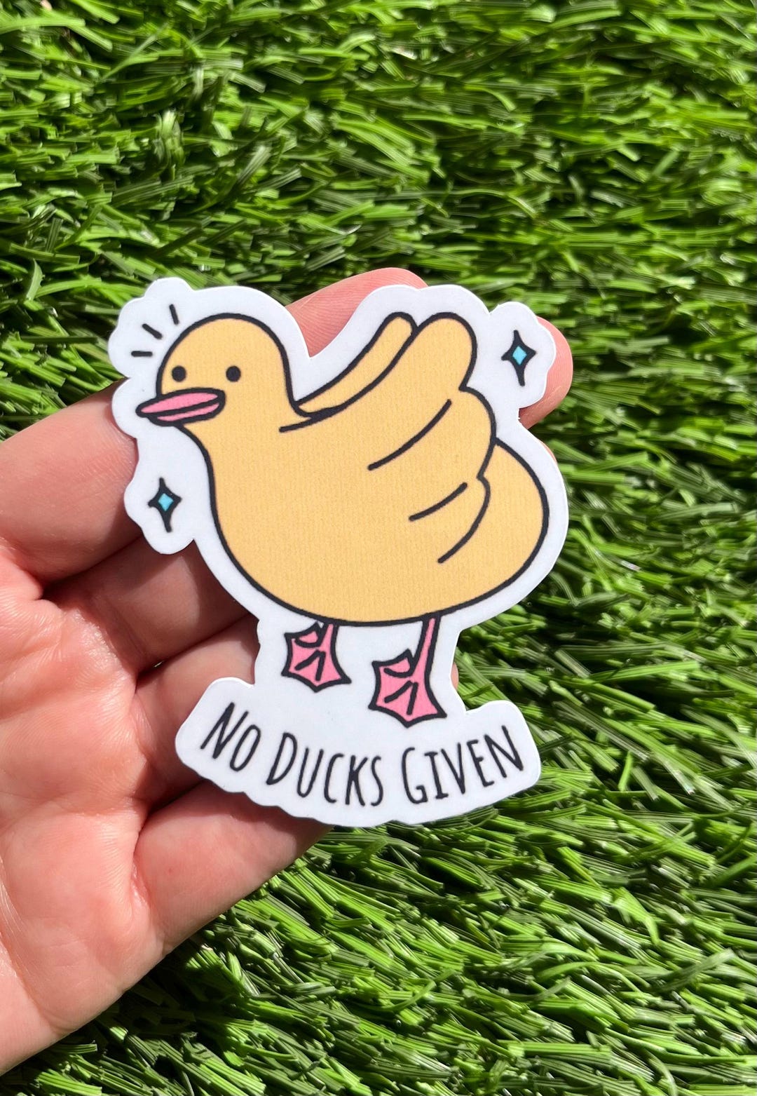 No Ducks Given Sticker, Funny Duck Stickers, Duck Decal, Punny Stickers ...