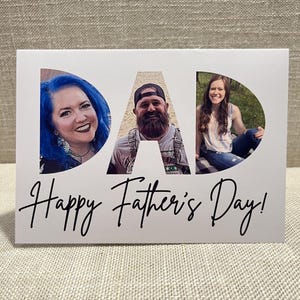 Fathers Day Card, Custom Cards, Photo Card, Fathers Day Gifts, Fathers ...