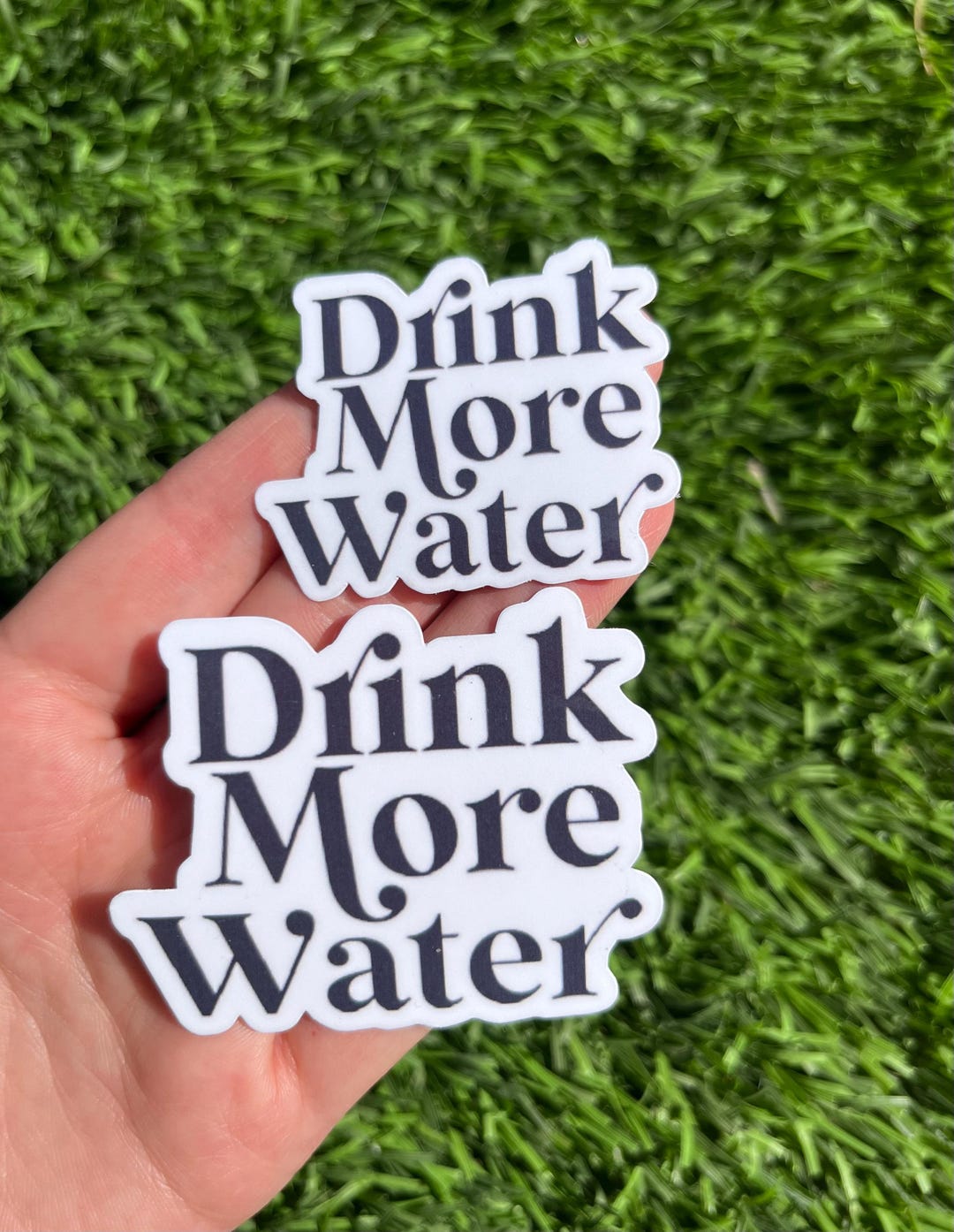 Drink More Water Vinyl Sticker, Hydrate Sticker, Workout Stickers ...