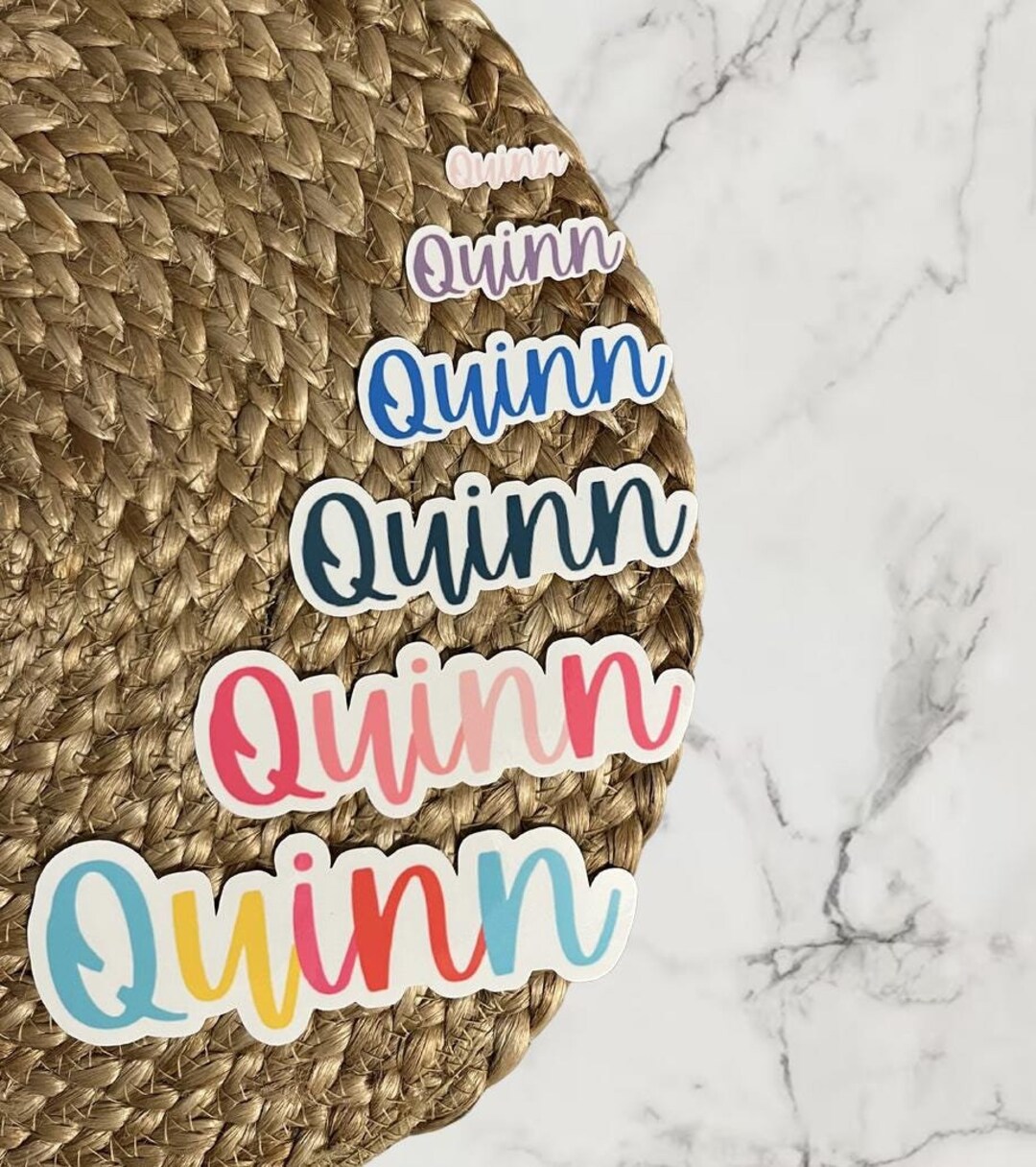 Custom Name Sticker, Name Labels, Name Tag, Stickers for Water Bottle ...