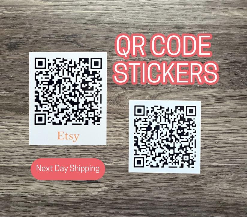 QR Code Stickers, QR Code Sign Business, Custom Scan Labels, Website ...