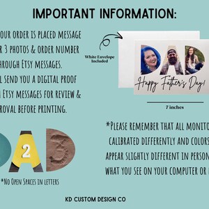 Fathers Day Card, Custom Cards, Photo Card, Fathers Day Gifts, Fathers ...