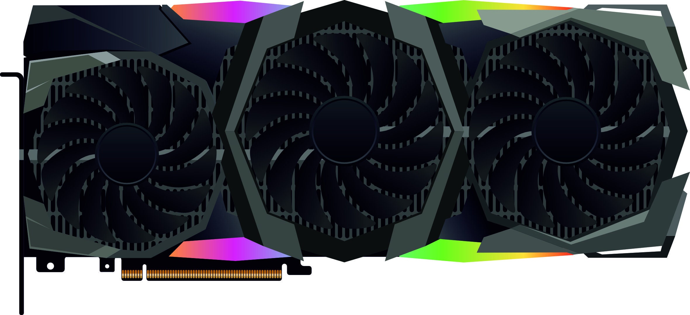 High-quality Vector Icons of Graphics Cards for Gamers, Tech, and ...