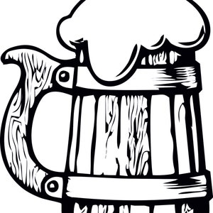 Vector Illustrations foamy Beer Enjoyment Glasses, Mugs, Bottles in SVG ...