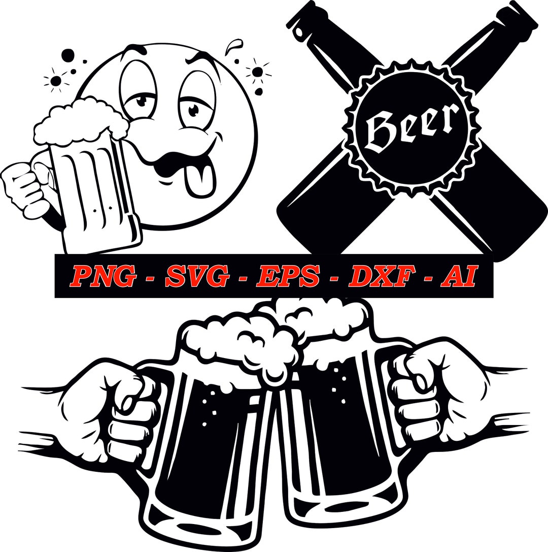 Vector Illustrations "fun Beer Festival" - Beer, Mugs, and Funny ...