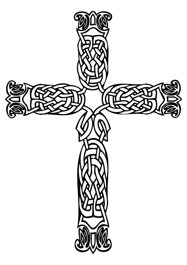 Celtic Cross SVG Bundle for Cricut, Celtic Knot Cross Designs for Laser ...