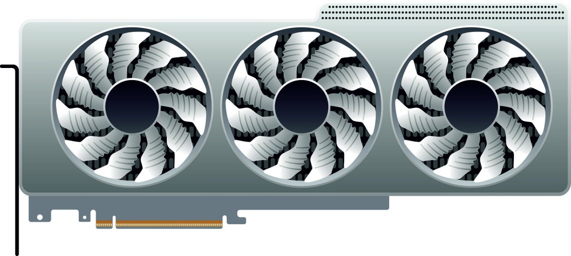High-quality Vector Icons of Graphics Cards for Gamers, Tech, and ...