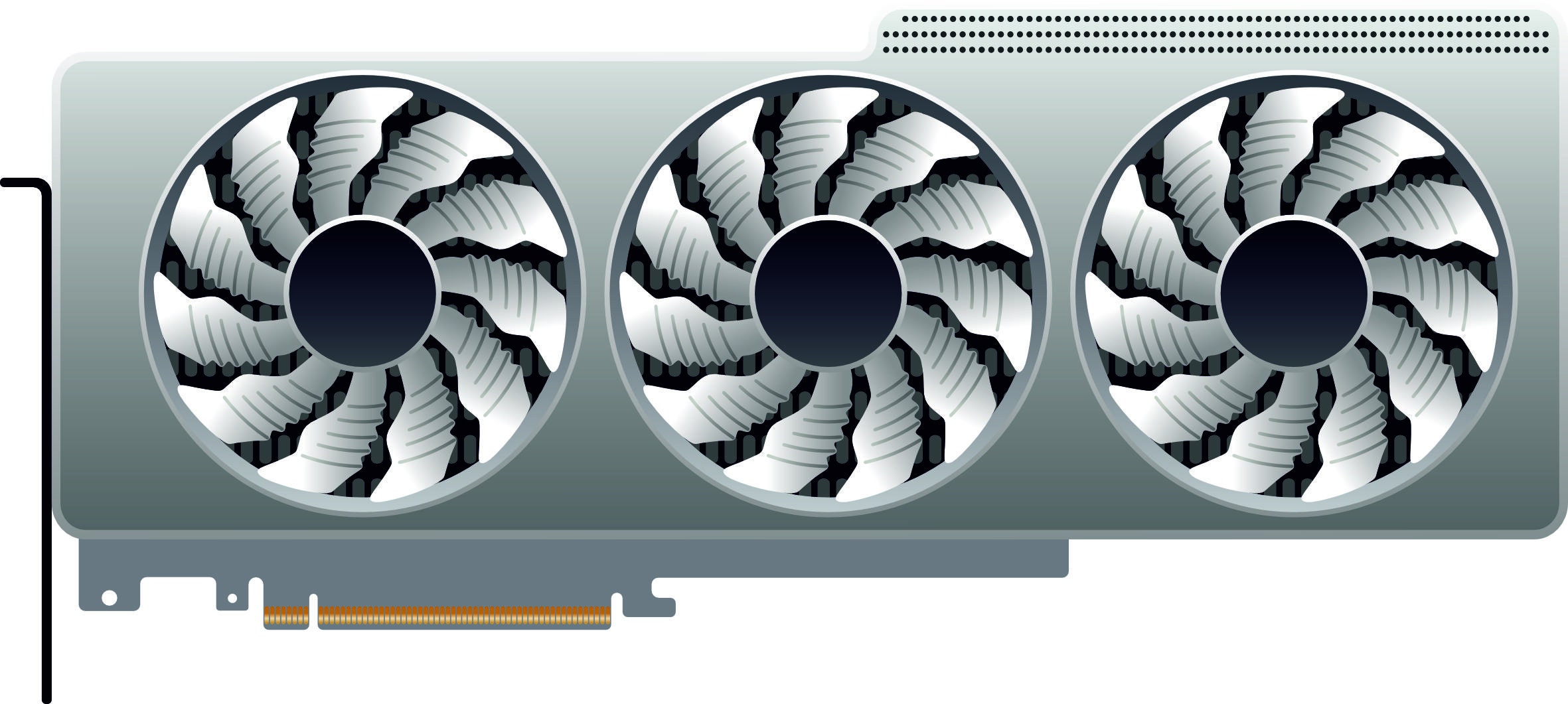 High-quality Vector Icons of Graphics Cards for Gamers, Tech, and ...