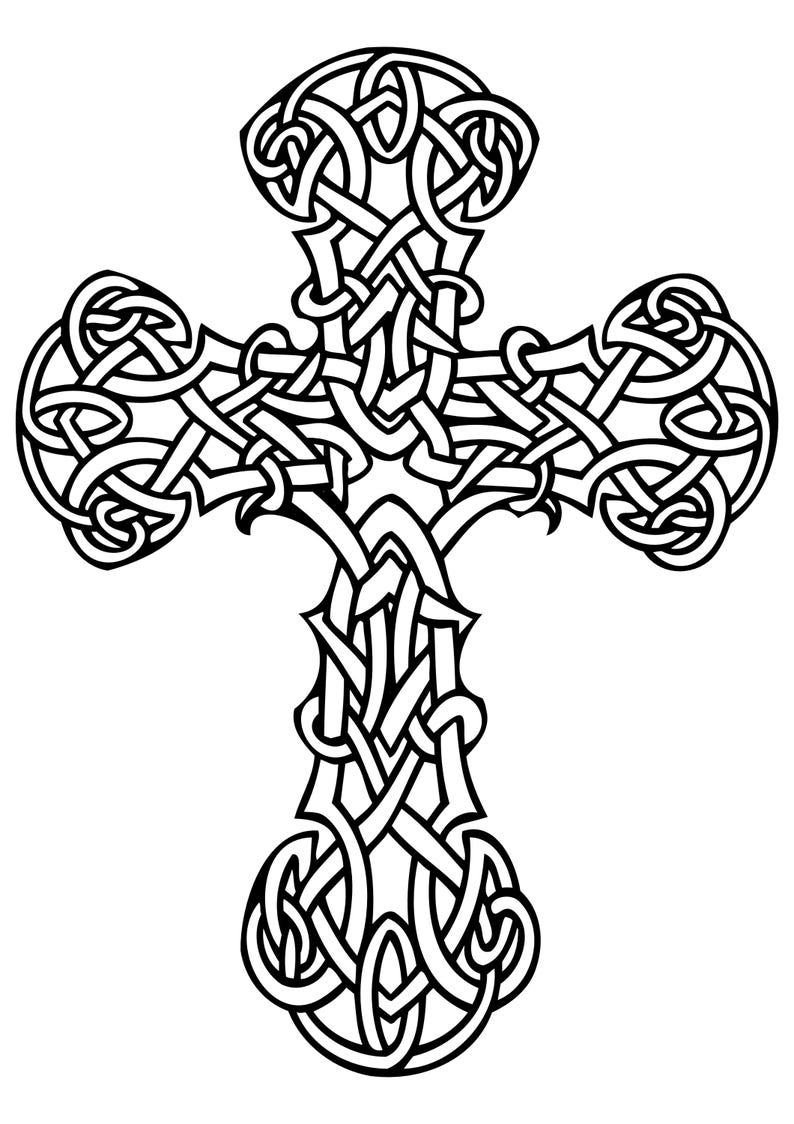 Celtic Cross SVG Bundle for Cricut, Celtic Knot Cross Designs for Laser ...
