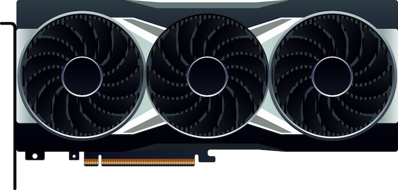 High-quality Vector Icons of Graphics Cards for Gamers, Tech, and ...