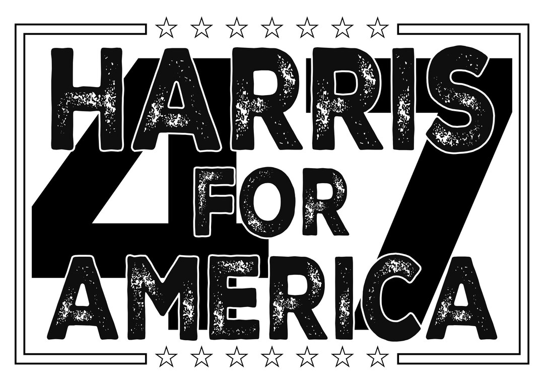 Harris for America 47 Campaign Sign, Patriotic Political Election ...