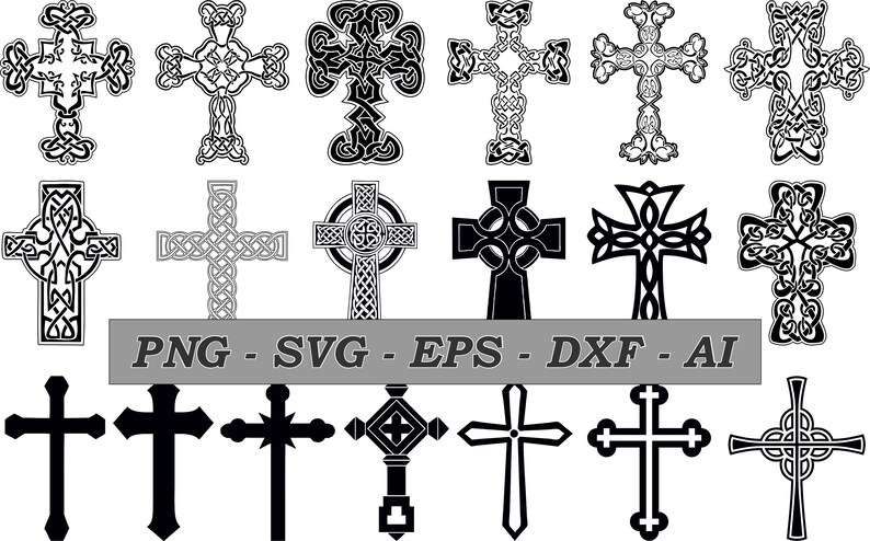 Celtic Vector Crosses and Patterns for Tattoos, Prints, Cutting - a ...