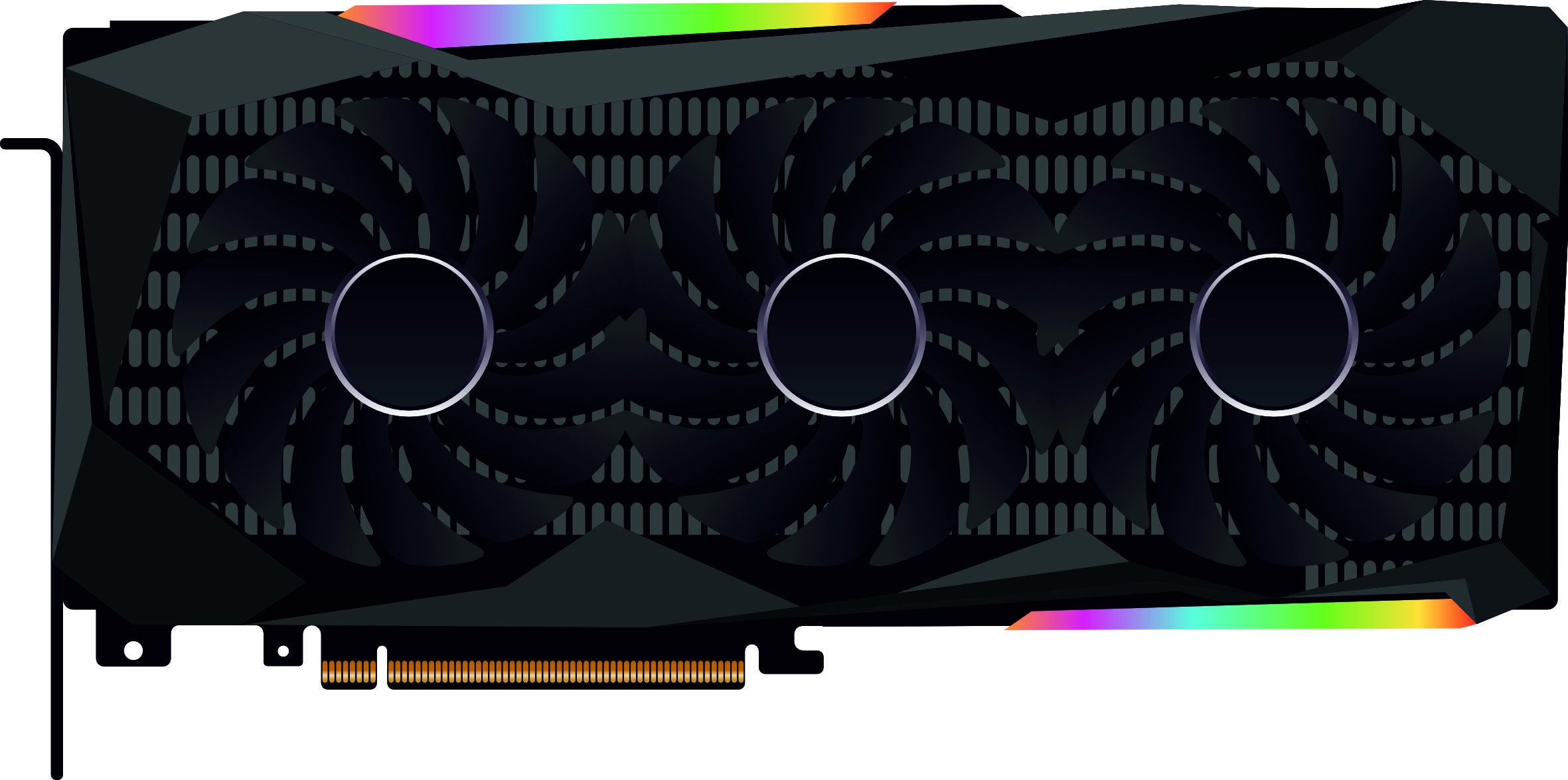 High-quality Vector Icons of Graphics Cards for Gamers, Tech, and ...