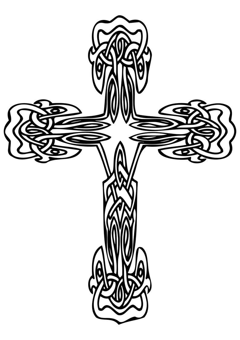 Celtic Cross SVG Bundle for Cricut, Celtic Knot Cross Designs for Laser ...